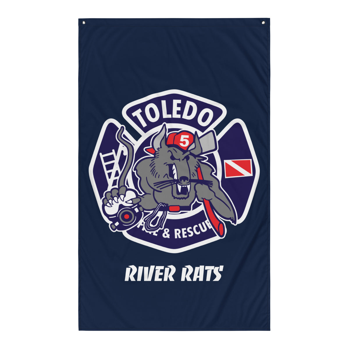 OFFICIAL RIVER RATS FLAG – LIFT. It's a Lifestyle.