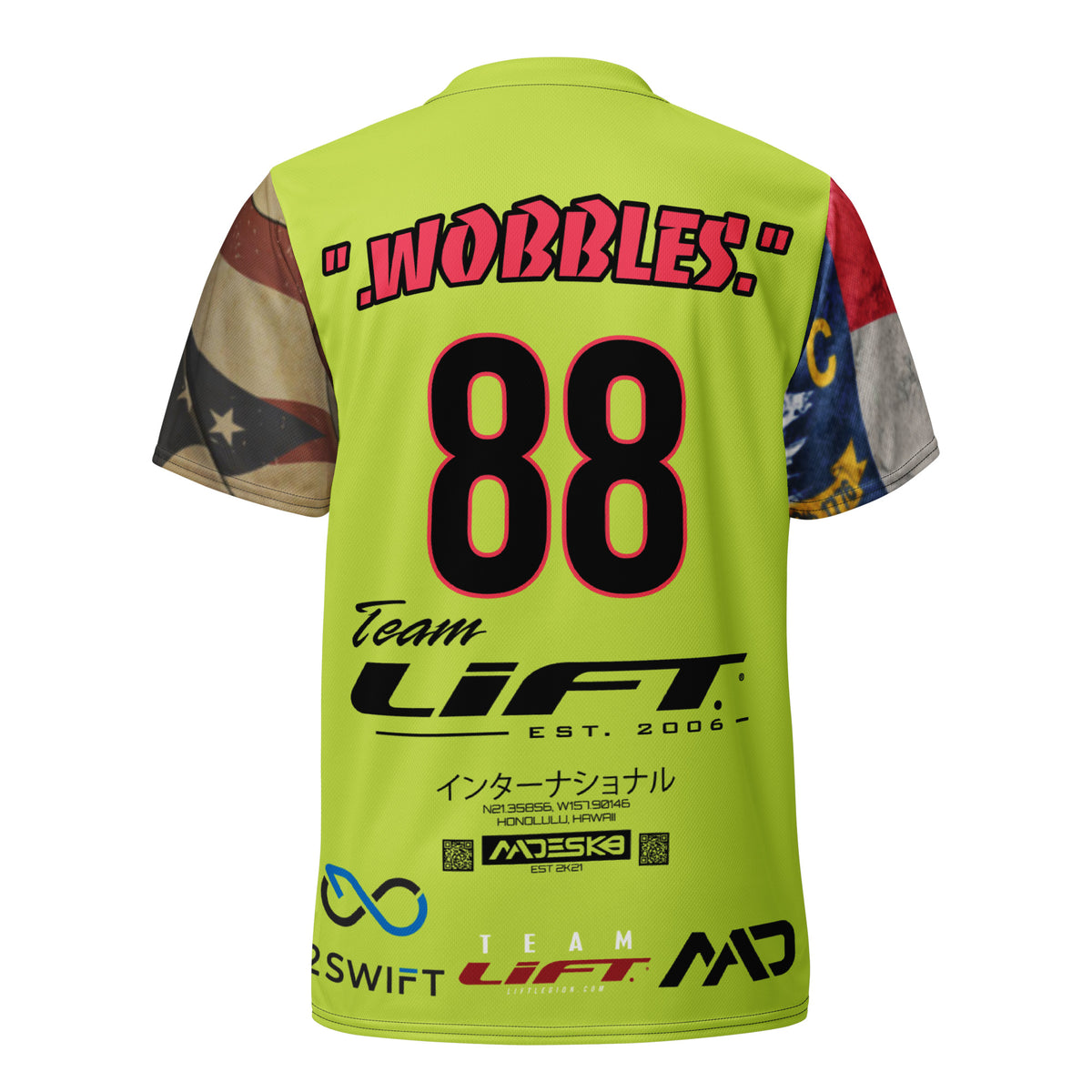 ".WOBBLES." Official Jersey – LIFT. It's a Lifestyle.